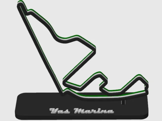 F1 Yas Marina Circuit (Abu Dhabi) - Free 3D Print Model - MakerWorld