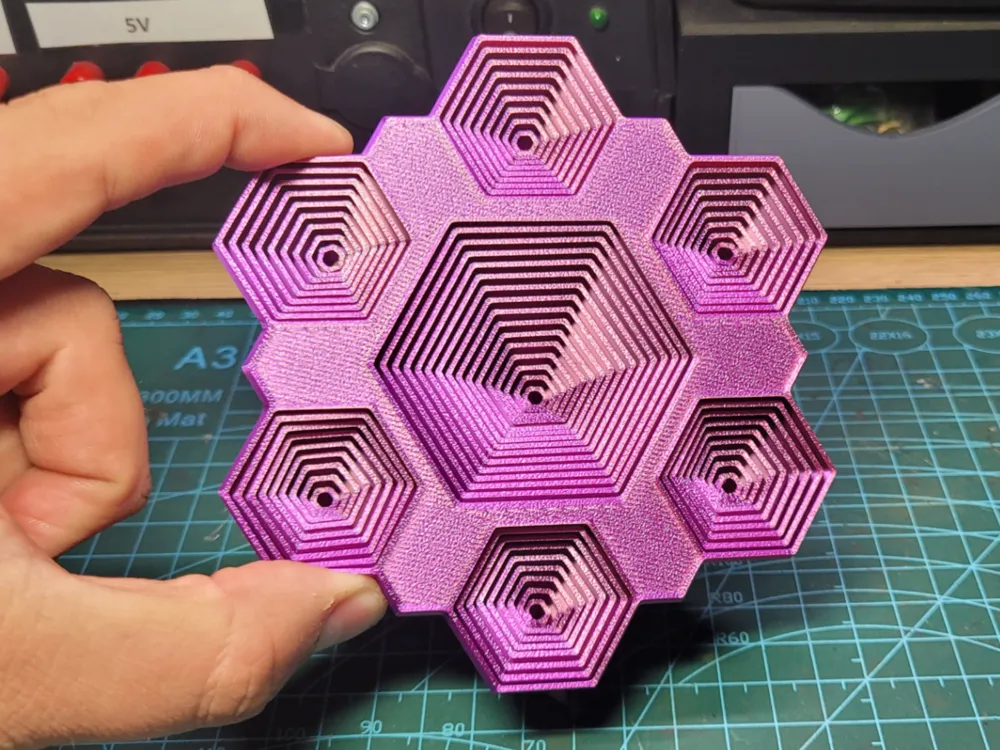 Ultimate Hexagon Combo Fidget by midar3d MakerWorld: Download Free 3D ...