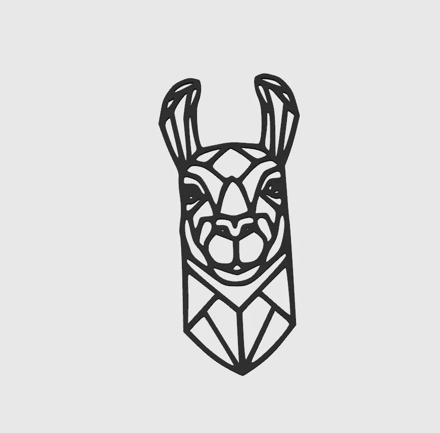 2D Low poly Lama by SamActivity - MakerWorld