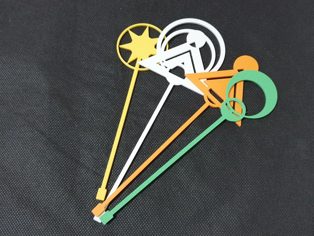 The Shapes 2 cocktail stirrers! by constantinost - MakerWorld