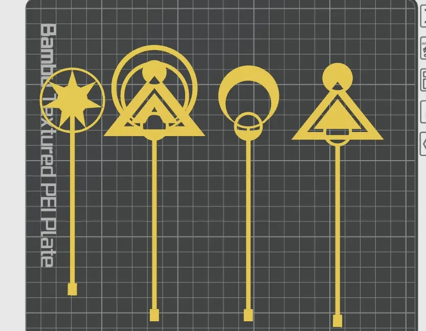 The Shapes 2 cocktail stirrers! by constantinost - MakerWorld