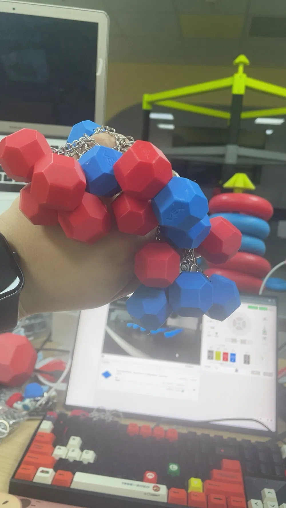 VEX Push Back Block Keychain by Hanasaku@17007X MakerWorld: Download ...