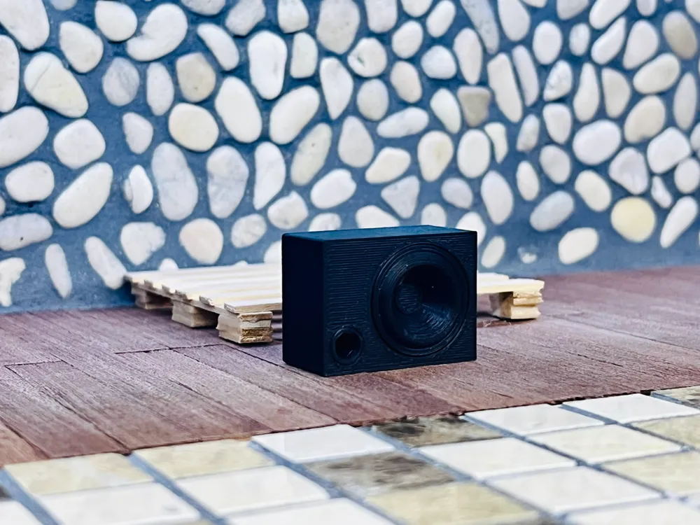 miniature subwoofer 1:10 & 1:18 diorama dollhouse by pierblebee ...