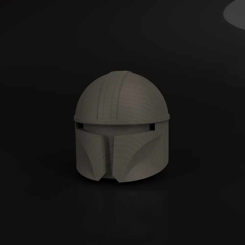 Bricks Star Wars mandalorian head by kemono_works - MakerWorld