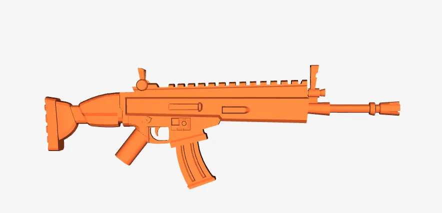 Dummy 13 Fortnite SCAR (Skye's Assault Rifle) - Free 3D Print Model ...