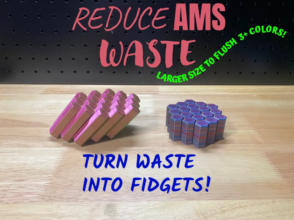 Honeycomb Fidget - Large Vertical Flush Object - Free 3D Print Model ...