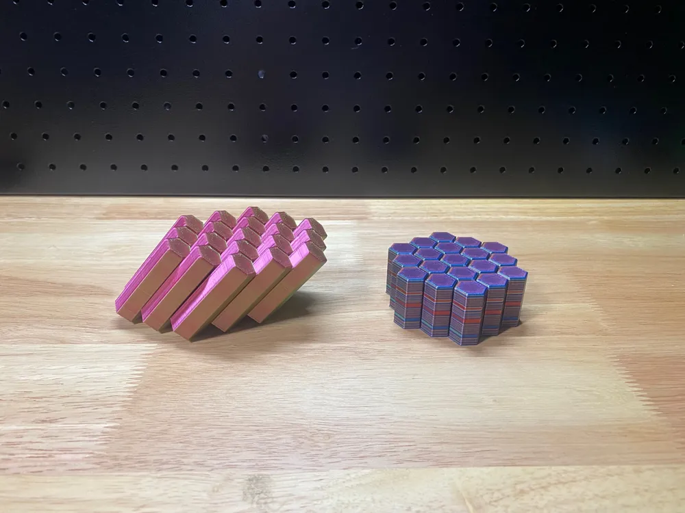 Honeycomb Fidget - Large Vertical Flush Object - Free 3D Print Model ...