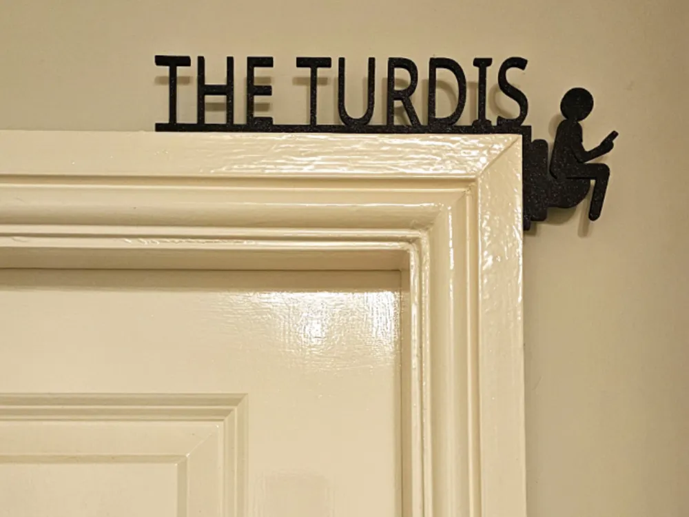 The Turdis - Funny Door Corner Sign by ikonic 3D - MakerWorld