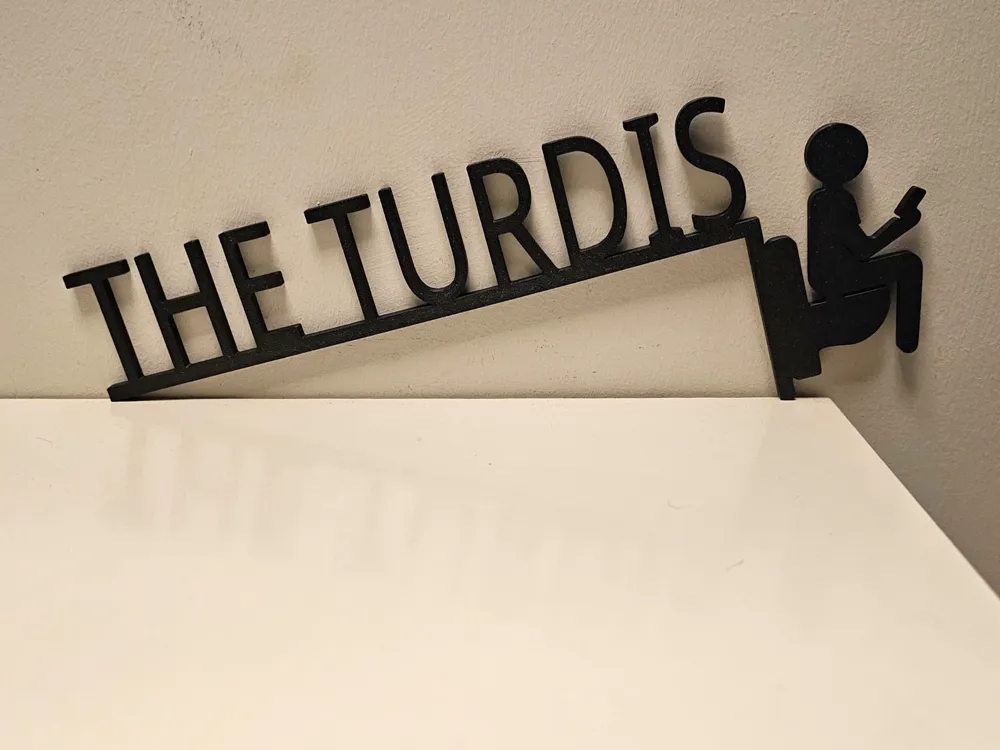 The Turdis - Funny Door Corner Sign by ikonic 3D - MakerWorld
