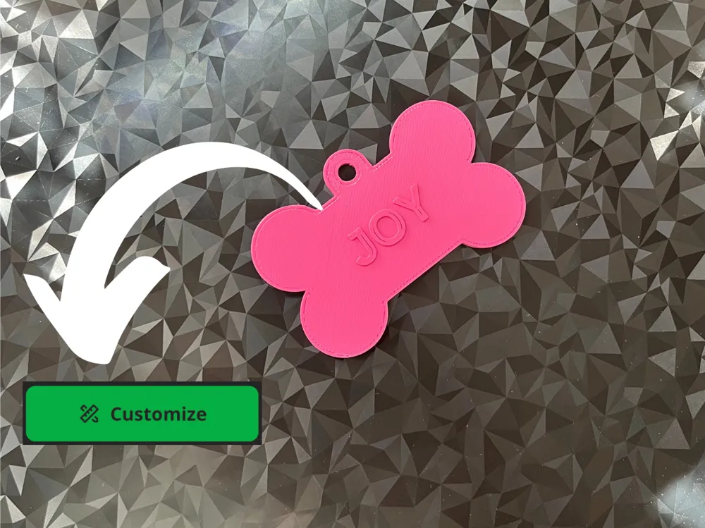 Customizable Pet Tag Generator - Parametric Model - Free 3D Print Model ...