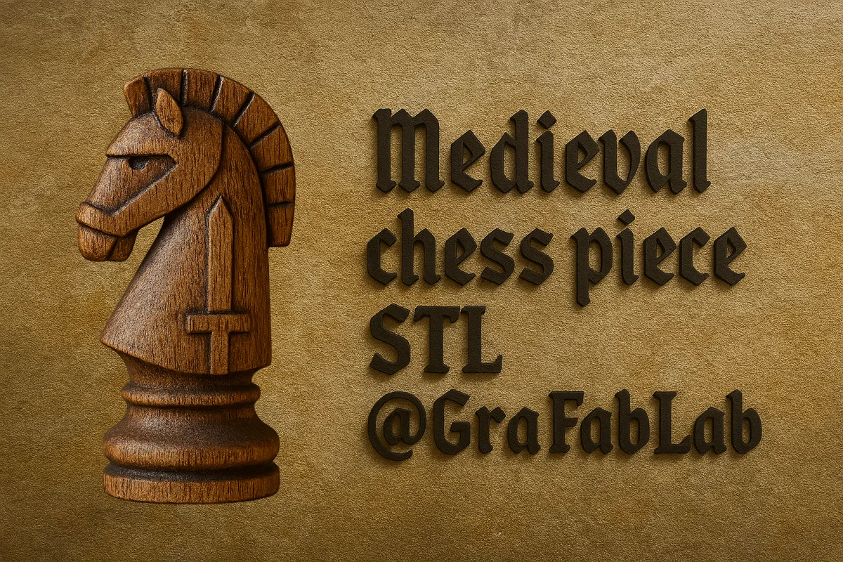 Medieval "Knight" - chess piece by GraFabLab MakerWorld: Download Free ...