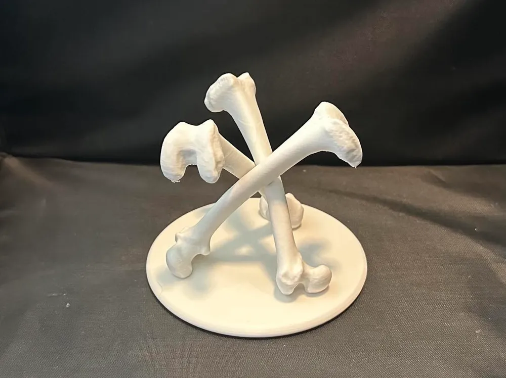 Human Femur Tripod Display Stand Candle Holder by BATTCAVE - MakerWorld