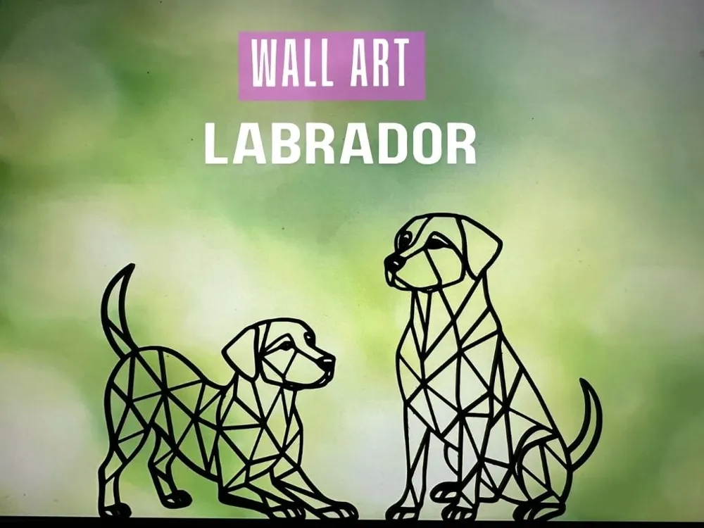 Geometric Labrador Retriever Wall Art by SofieTh MakerWorld: Download ...