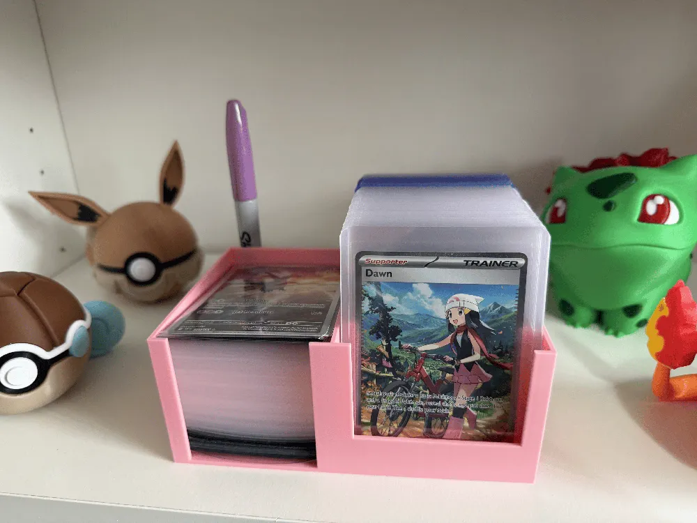 TCG Card Holder & Pen Holder (Sharpie) - Free 3D Print Model - MakerWorld