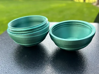 Threaded Sphere Container by LinkDesigns - MakerWorld