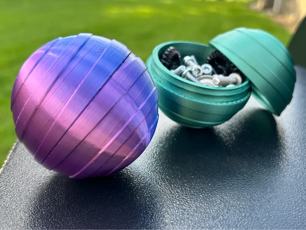 Threaded Sphere Container by LinkDesigns MakerWorld: Download Free 3D ...