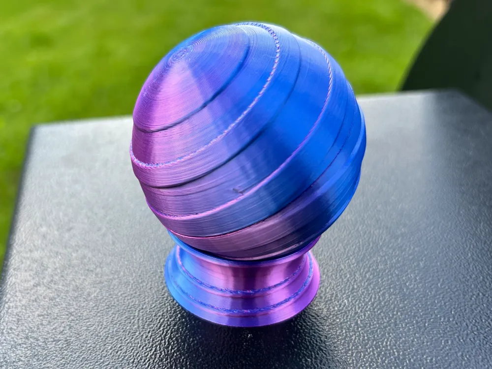 Threaded Sphere Container by LinkDesigns - MakerWorld