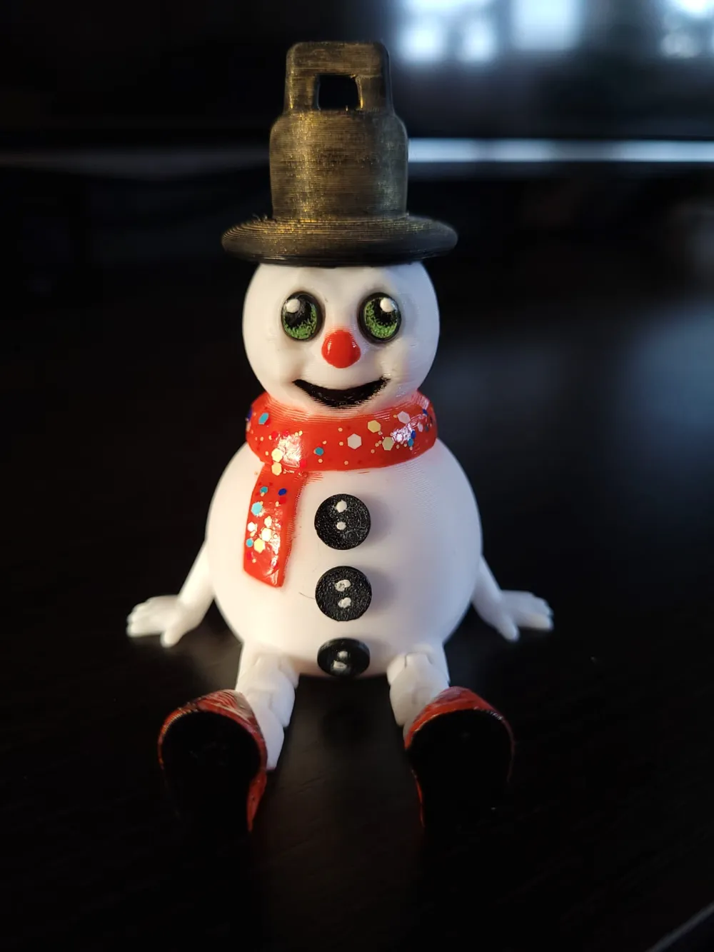 Snowman with flexible legs - Christmas Decoration by Ireality - MakerWorld
