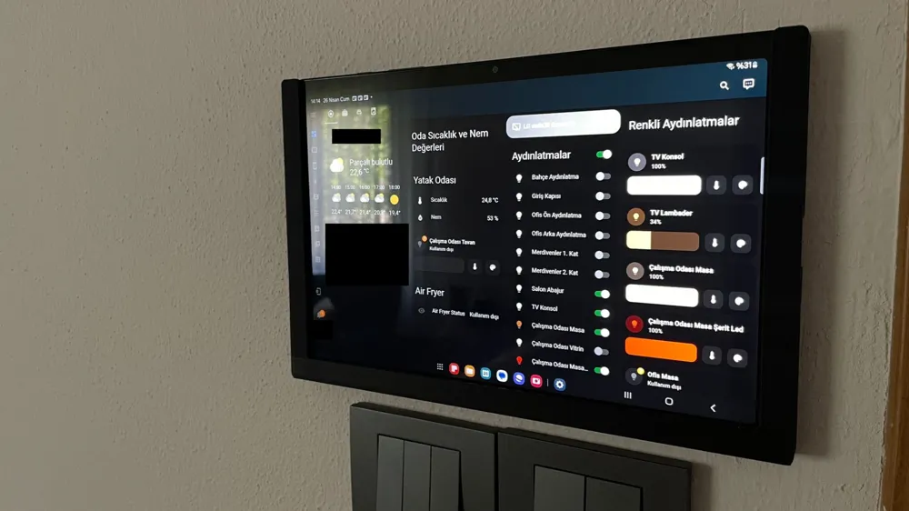 Samsung Galay Tab A9+ Wall Mount Home Assistant by TGameCards - MakerWorld