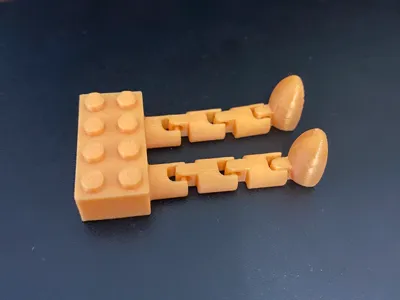 Articulated Stackable Brick Buddy (2x4) by Welch’s 3D Prints - MakerWorld