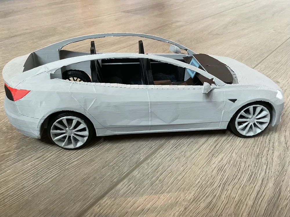 tesla model 3 model car by jaxthecreator MakerWorld: Download Free 3D ...