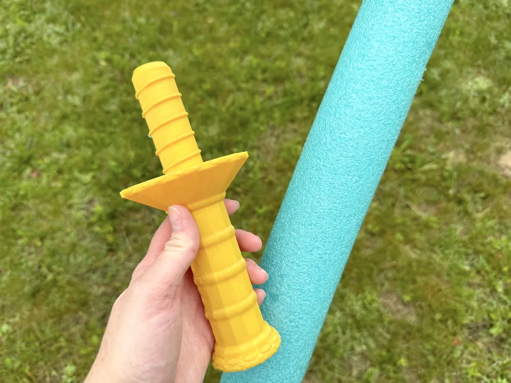 Pool Noodle Sword with Flared Guard by PenolopyBulnick MakerWorld ...