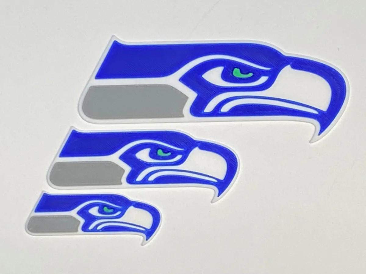 Seahawks-Logo – Kostenloses 3D-Druckmodell – MakerWorld