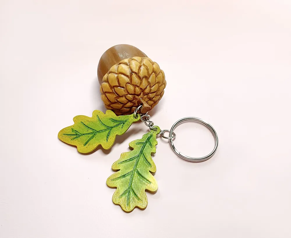 Autumn Acorn Keychain - Free 3D Print Model - MakerWorld