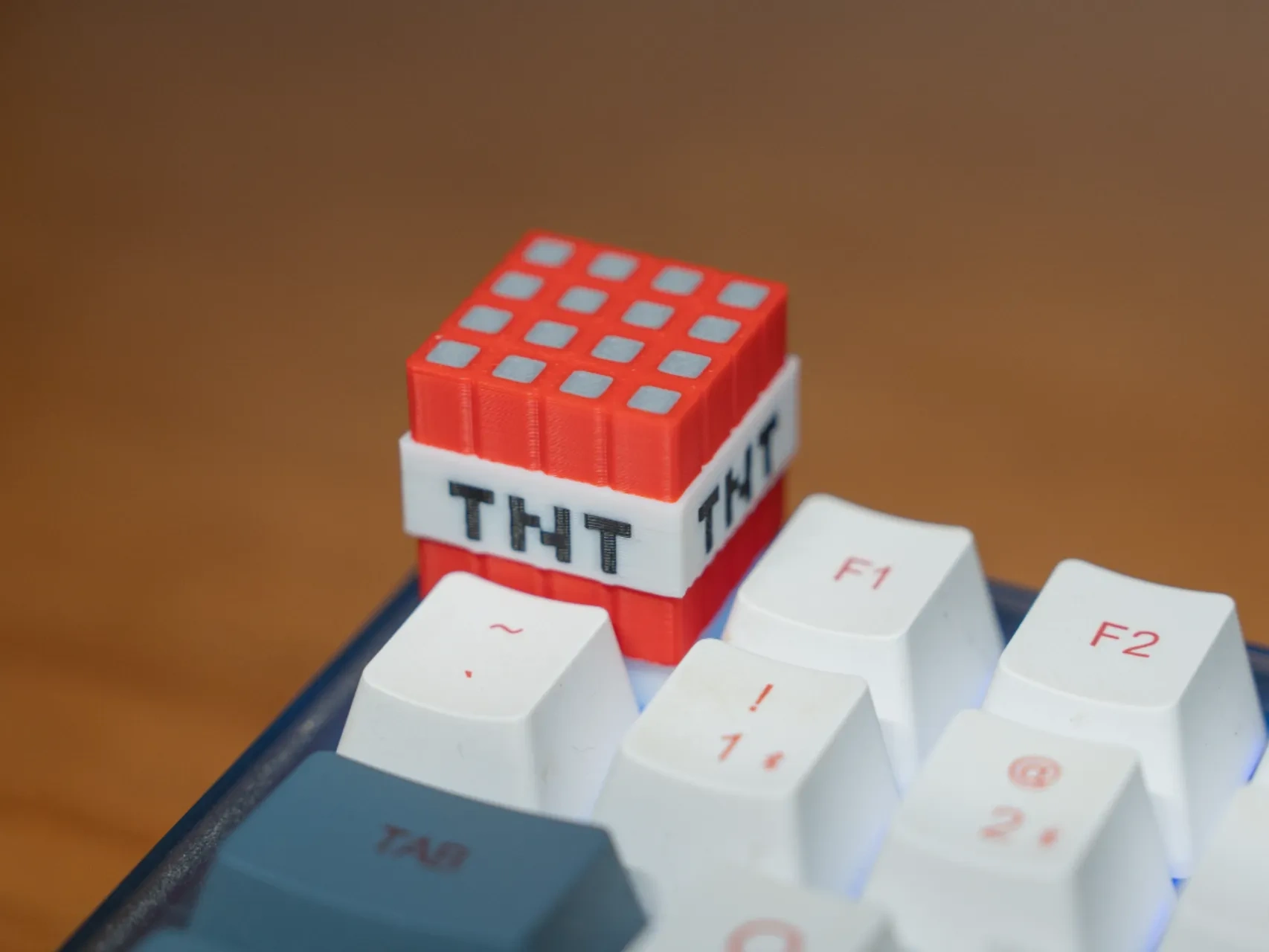 Minecraft TNT keycap by Lyuxxx MakerWorld: Download Free 3D Models