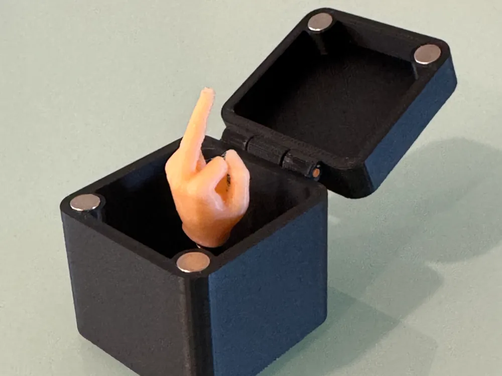 middle finger box mystery box by three ducks MakerWorld: Download Free ...