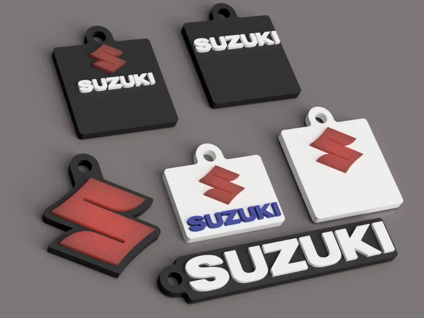 Suzuki Motorrad Auto Schlüsselanhänger by PrintManufaktur - MakerWorld