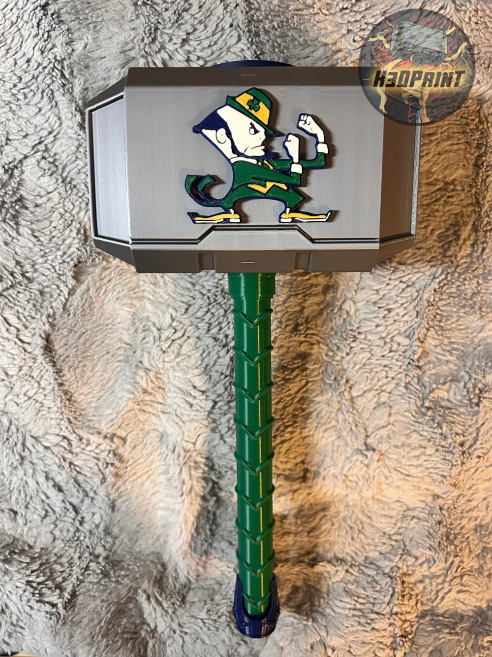 Notre Dame Fighting Irish - Thors Hammer Remixed by K3DPrint - MakerWorld