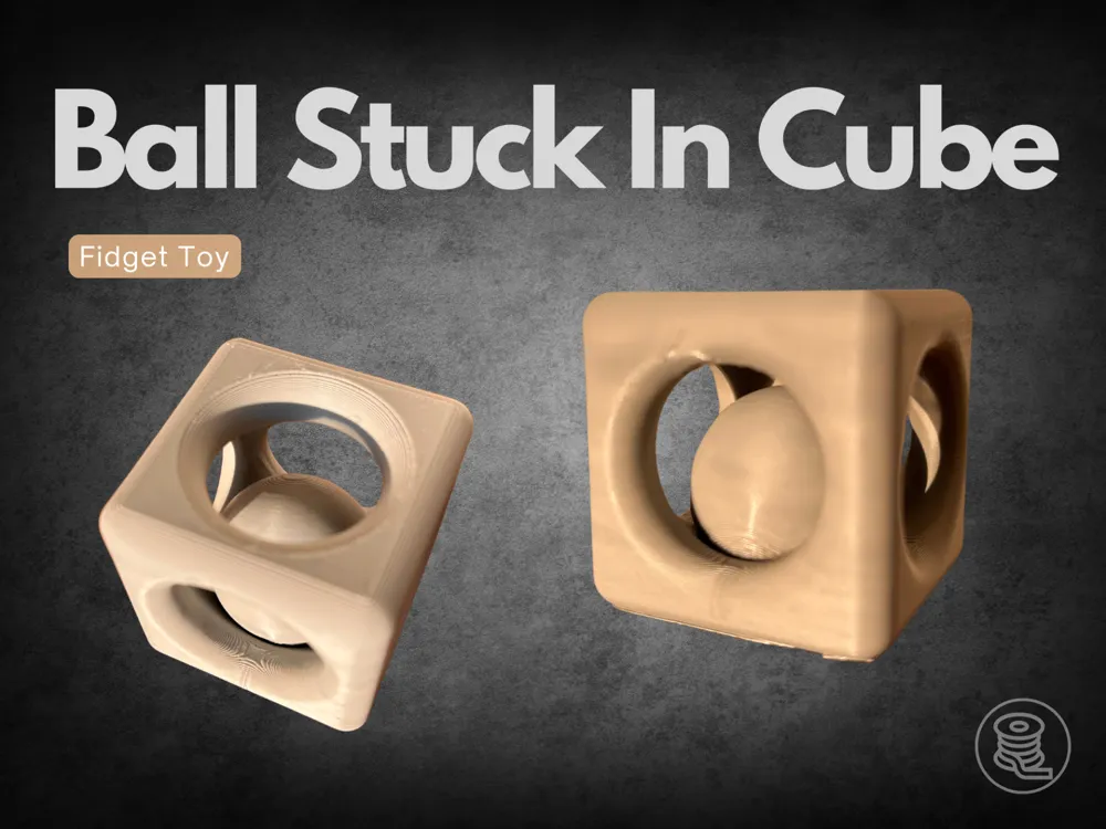 Ball Stuck in Cube Fidget by Atro - MakerWorld