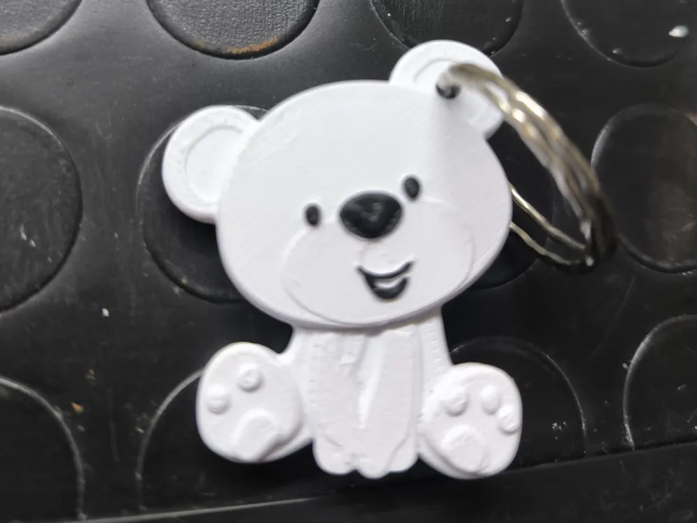 cute teddy bear key ring by FV Racing - MakerWorld