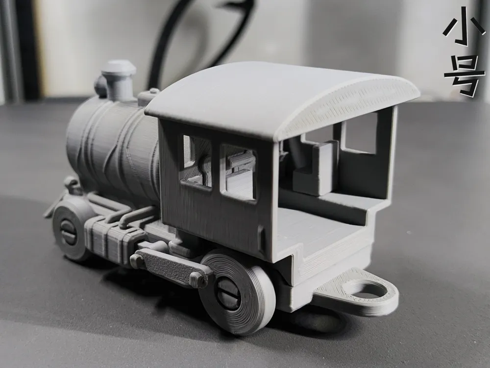 Steam train, rods linked to wheels, new carriages added: passenger car ...