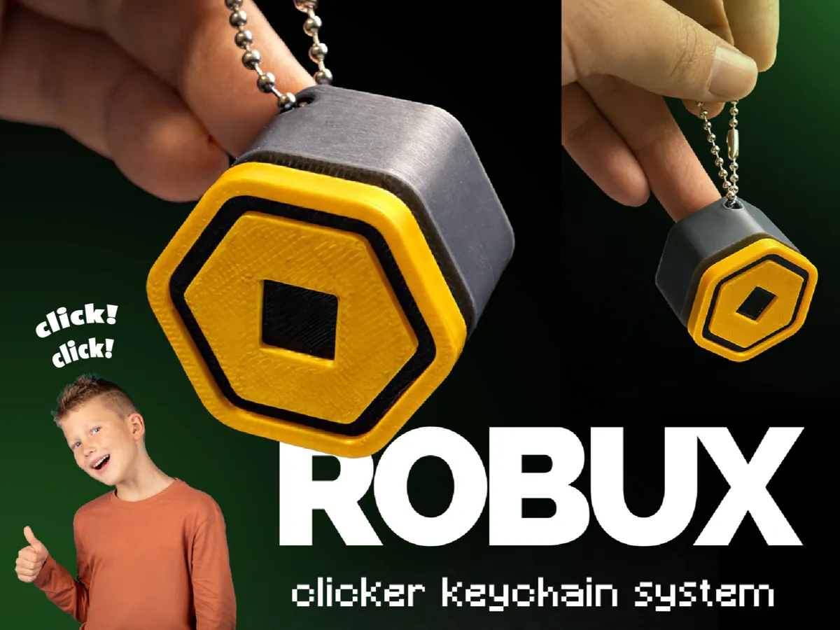 Clicker de Monedas Robux de Roblox - Modelo de impresión 3D gratuito ...