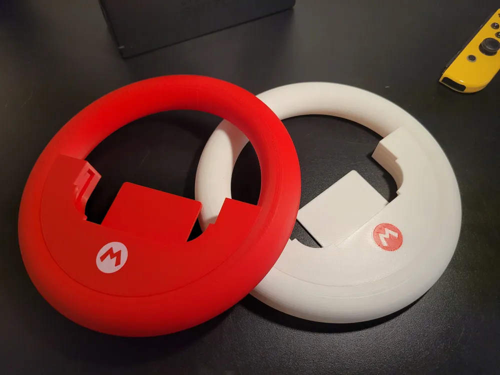 Nintendo Switch Mario Kart themed steering wheel - Free 3D Print Model ...