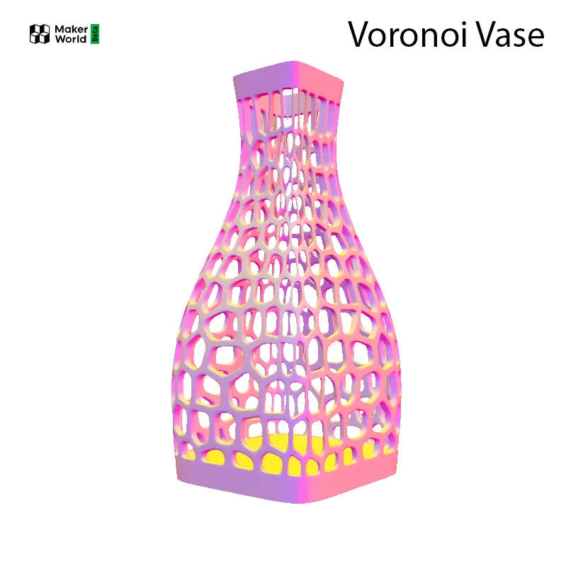MY First Voronoi vase by makeMyVase by giacomo.borghi02 - MakerWorld