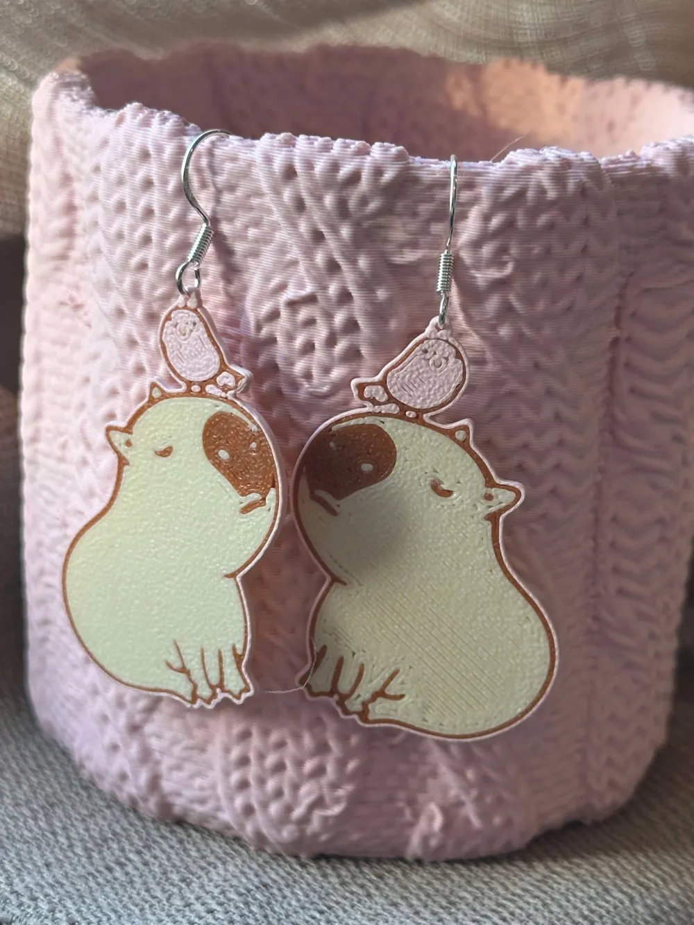 CAPYBARA earrings by Artizmee - MakerWorld