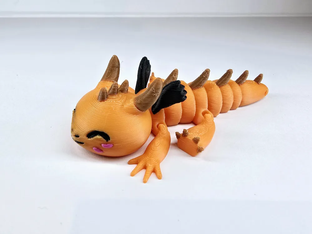 Lil Flexi Baby Dragon Keychain 3 - Suzanne by FilliFuu MakerWorld ...