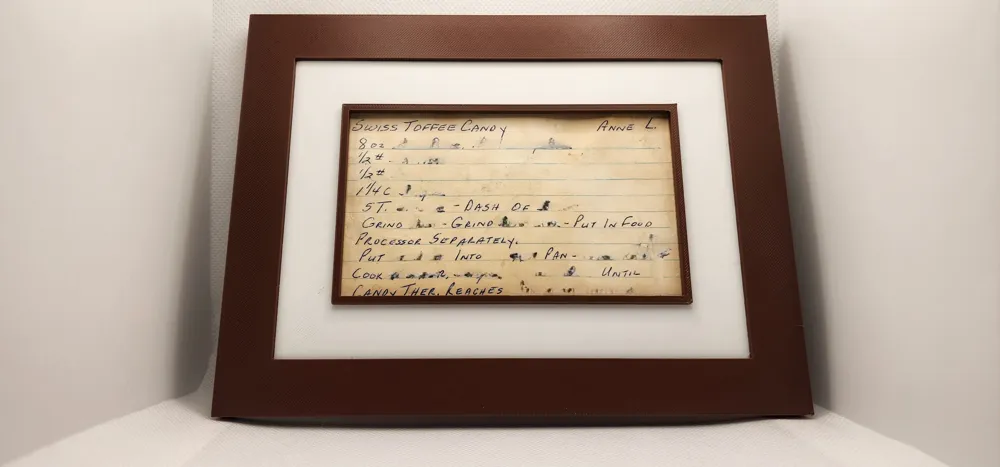 3x5in Recipe Card Frame - Wall Mounted - Free 3D Print Model - MakerWorld
