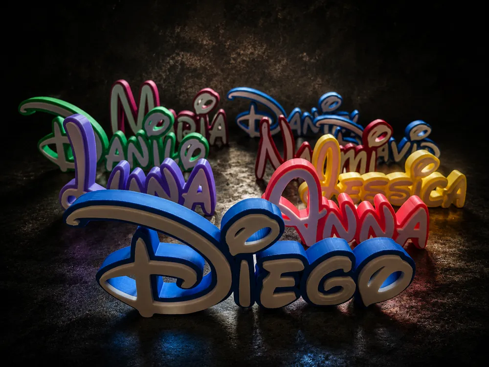 Disney Letter Stand Customizable - Free 3D Print Model - MakerWorld