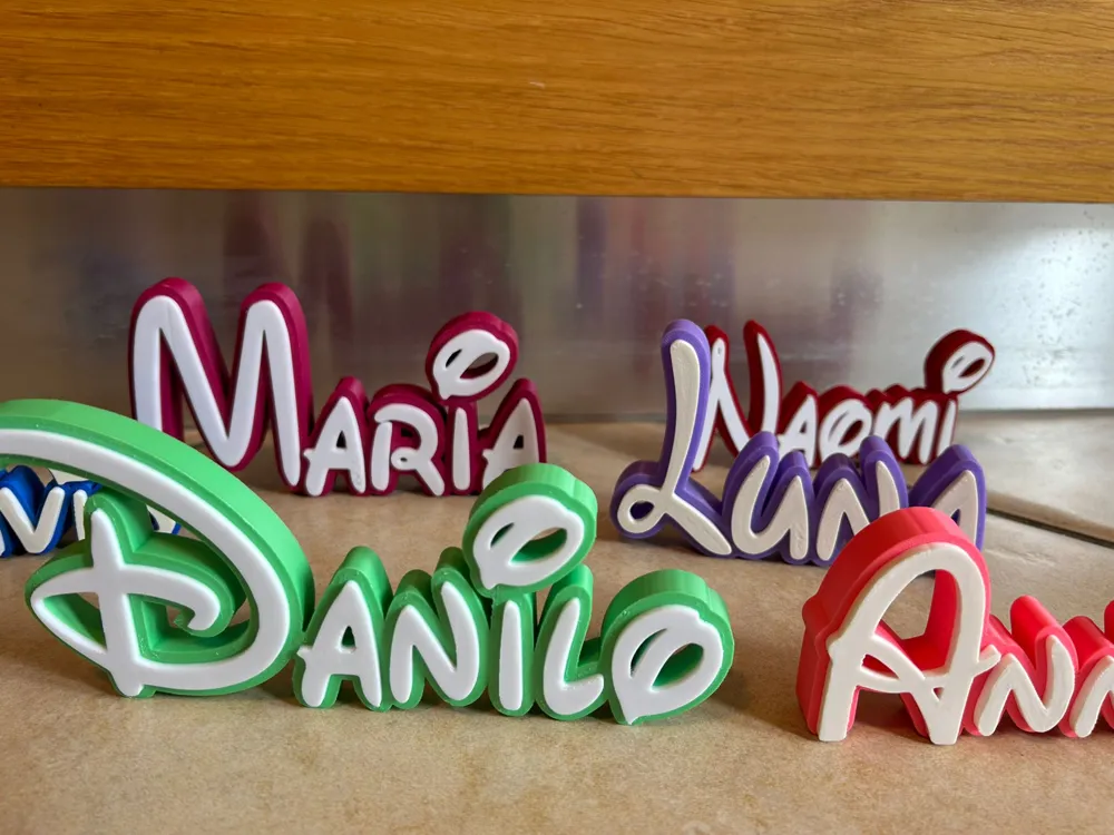 Disney Letter Stand Customizable - Free 3D Print Model - MakerWorld