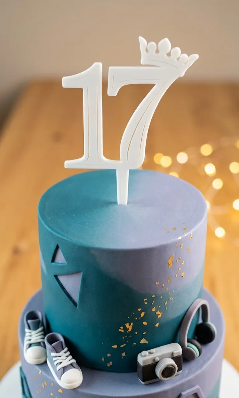 Tortentopper 17 Krone Nummer alles Gute zum Geburtstag – Kostenloses 3D ...