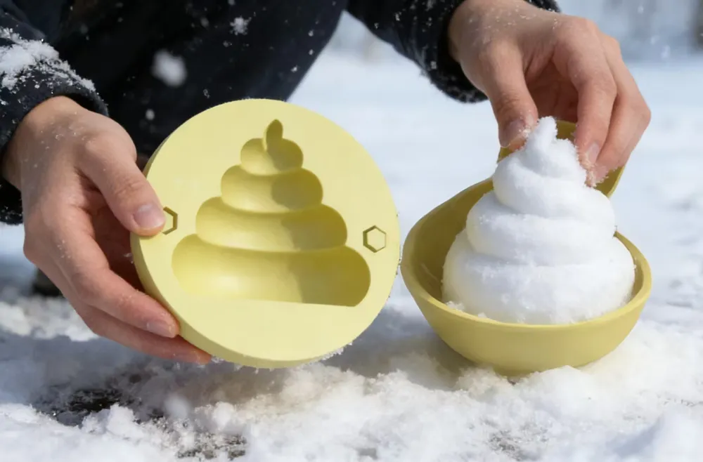 A smelly poop snowball maker有味道的便便雪球制造器 - Free 3D Print Model - MakerWorld