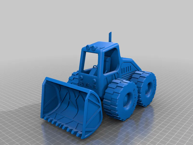 Yellow Bulldozer with Movements Version 2 by Black Jack - MakerWorld