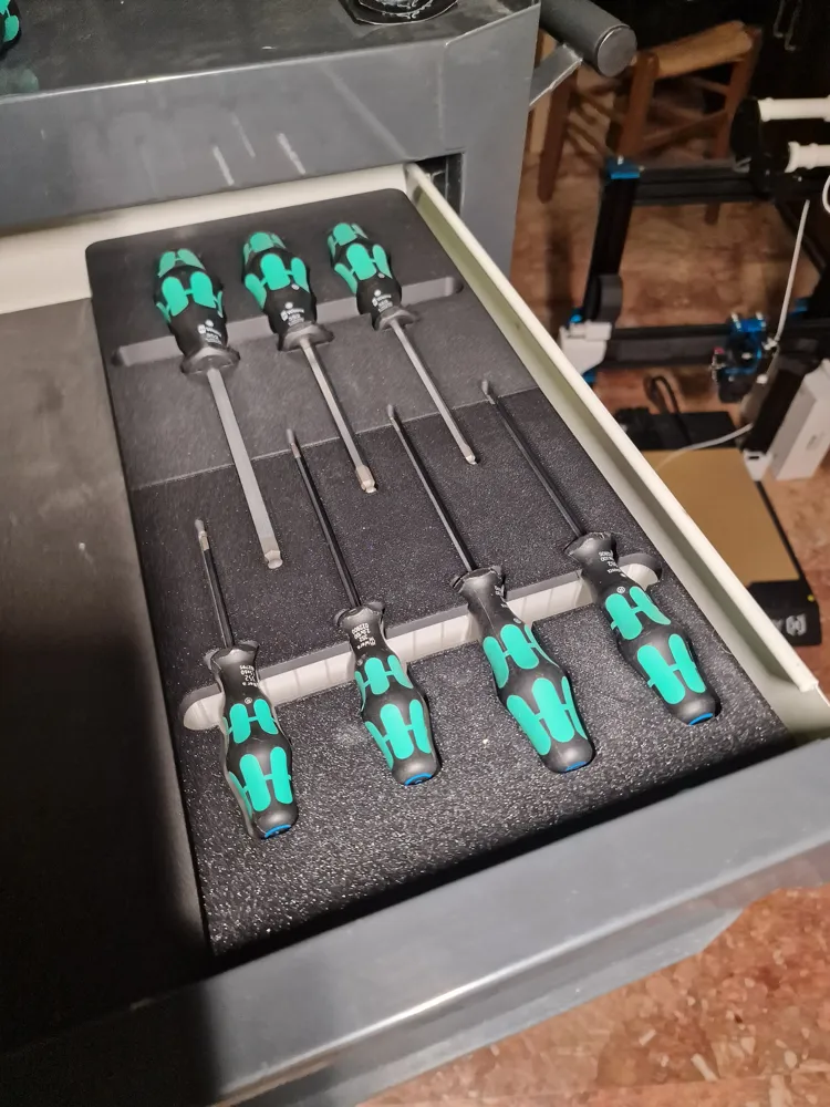 Wera hex screwdriver tray by AF_3D_Print - MakerWorld