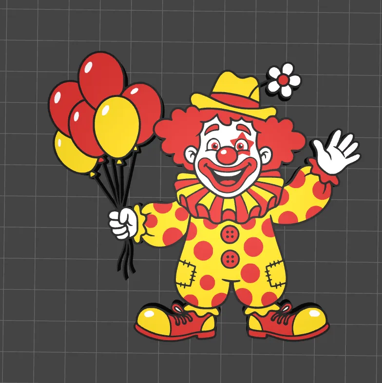 Funny clown - Free 3D Print Model - MakerWorld