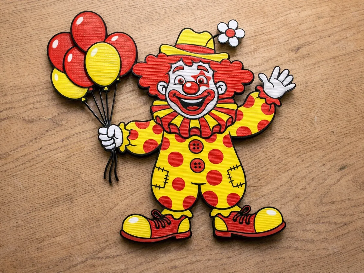 Funny clown - Free 3D Print Model - MakerWorld