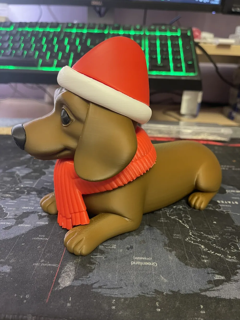 Mehrfarbiger Dackel im Weihnachts-Stil – (ohne AMS) – Kostenloses 3D ...